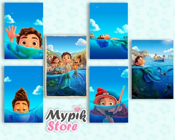 Disney Luca clipart - Instant Download - Imagens png e papeis digitais